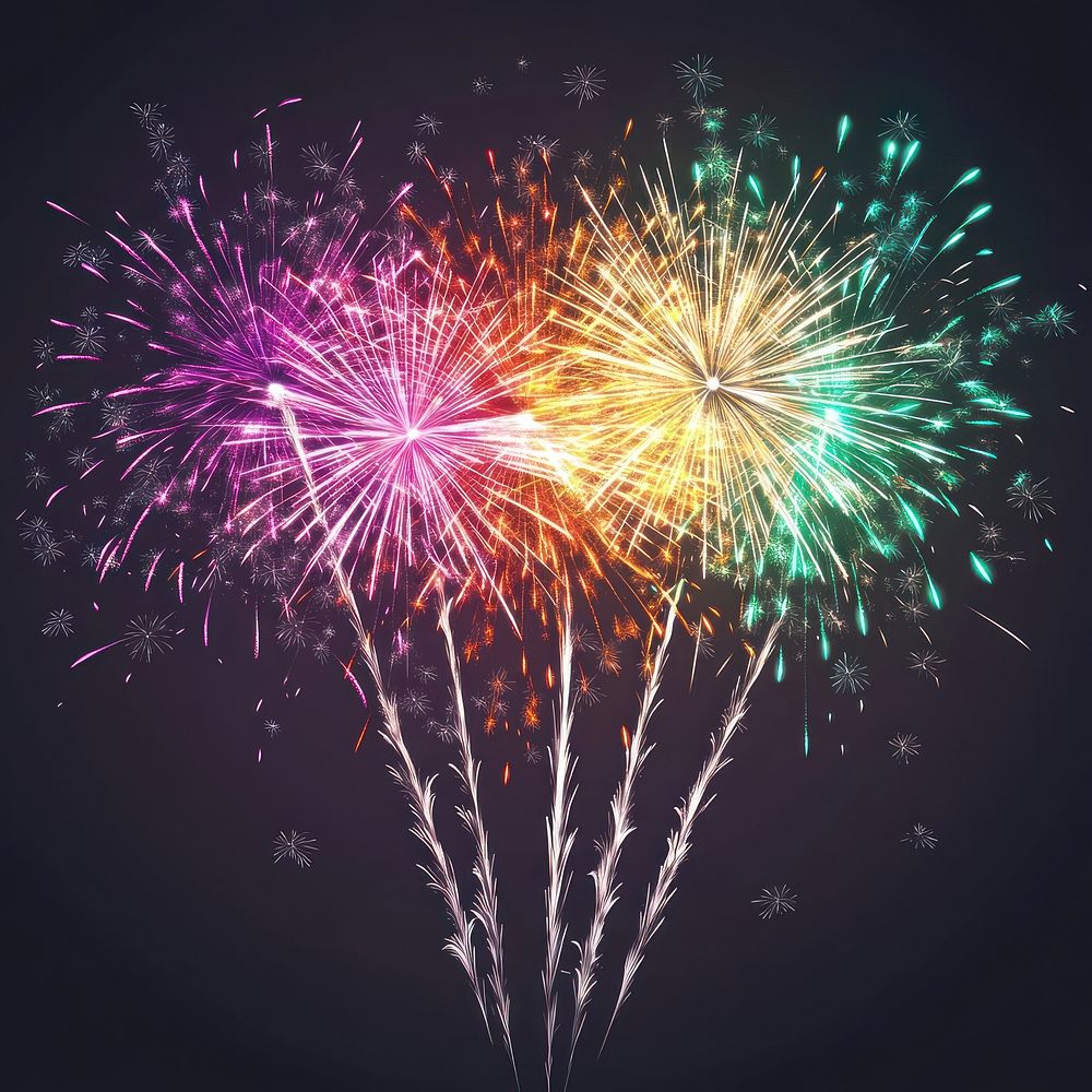 Fireworks celebration colorful night. | Free Photo - rawpixel