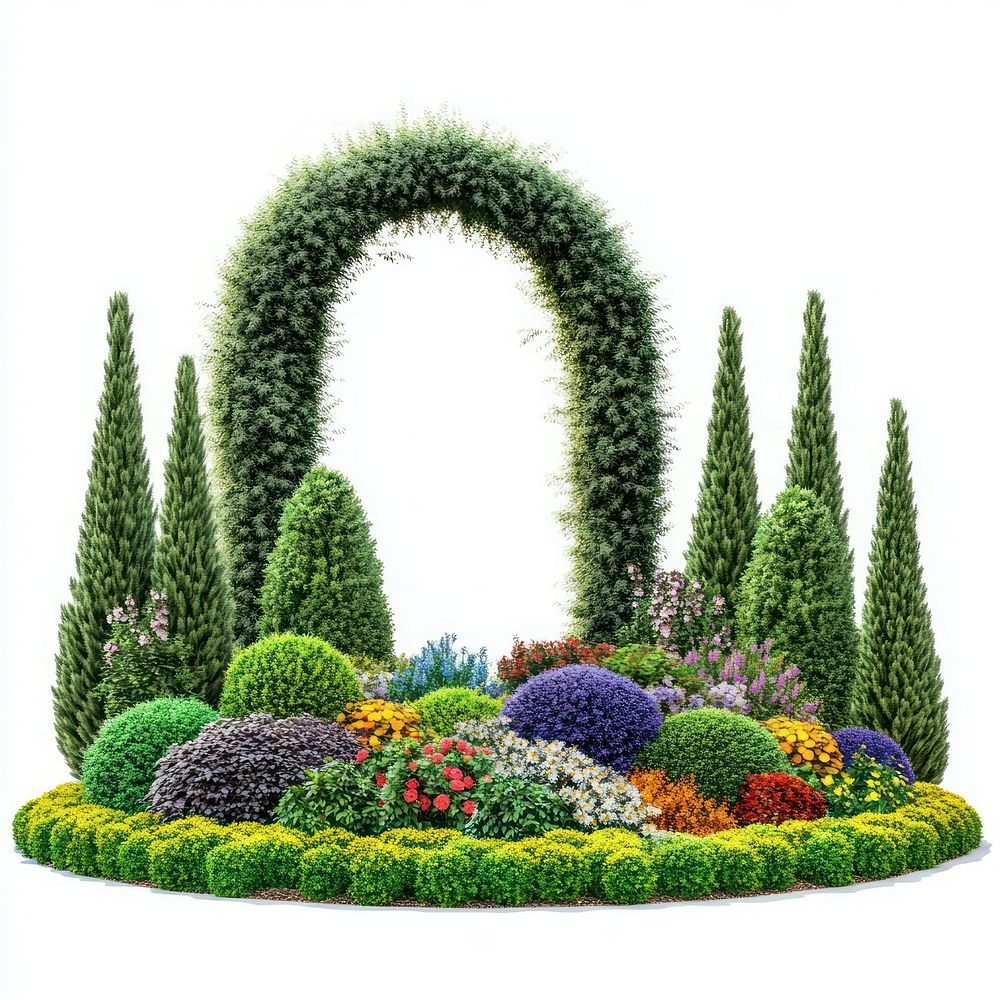 Garden flower arch architecture. | Free Photo - rawpixel