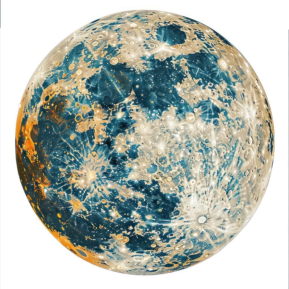 Moon collage cutouts representation astronomy | Free Photo Illustration ...