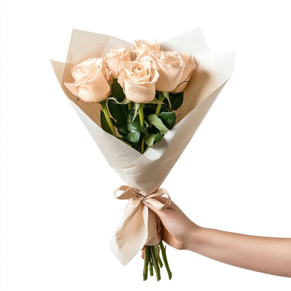 Hand holding flower bouquet flowers | Free Photo - rawpixel
