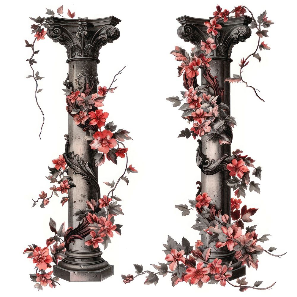 Gothic wedding pillar pillars architecture | Free Photo Illustration ...