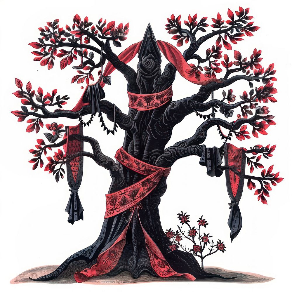 Gothic wedding tree illustration creative | Free Photo Illustration ...