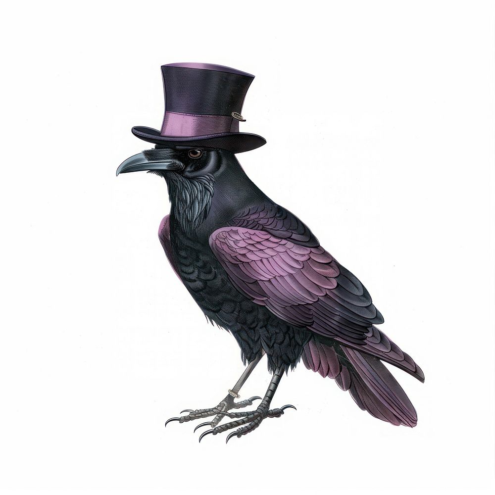 Gothic wedding crow illustration vintage | Free Photo Illustration ...