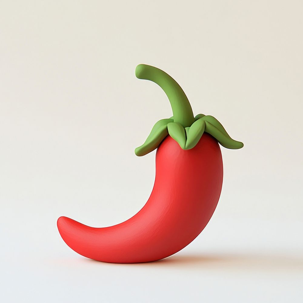 3D clay chilli vegetable pepper | Free Photo Illustration - rawpixel
