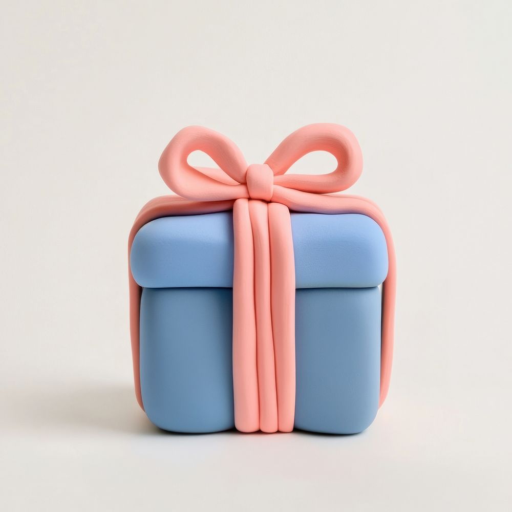 Gift box clay decorative furniture. | Free Photo Illustration - rawpixel
