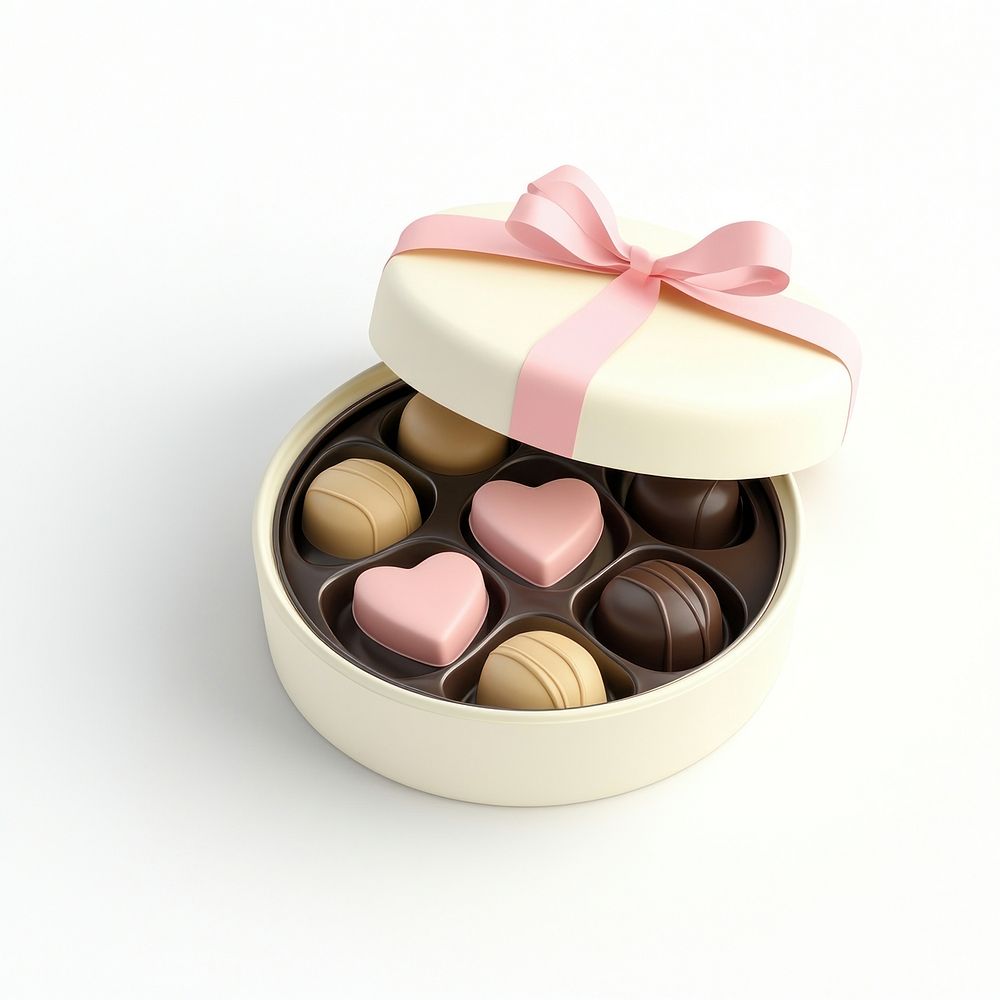 3d valentine chocolate box sweets | Free Photo Illustration - rawpixel
