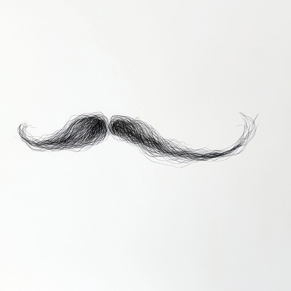 Mustache mustache white illustration. | Free Photo Illustration - rawpixel
