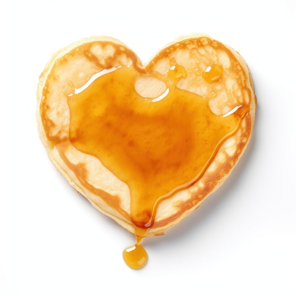 Pancake and honey topping heart | Free Photo - rawpixel
