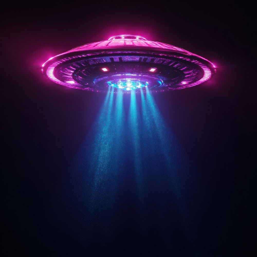 isolated shiny UFO lights alien | Free Photo - rawpixel