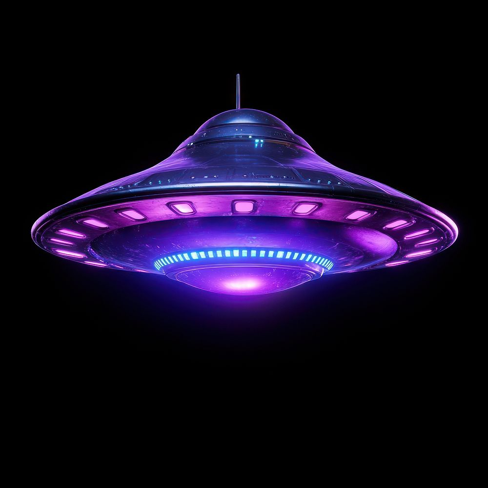 An isolated shiny UFO purple | Free Photo - rawpixel