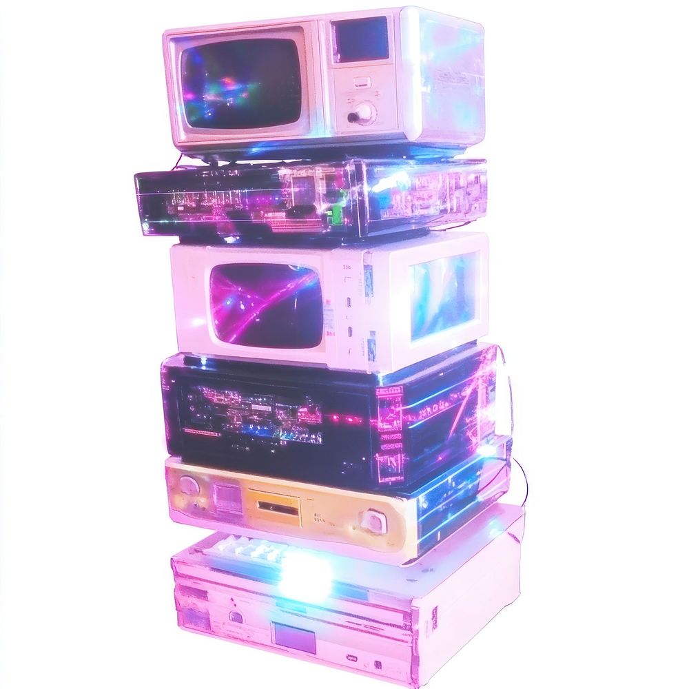 Technology electronics devices neon. | Free Photo - rawpixel