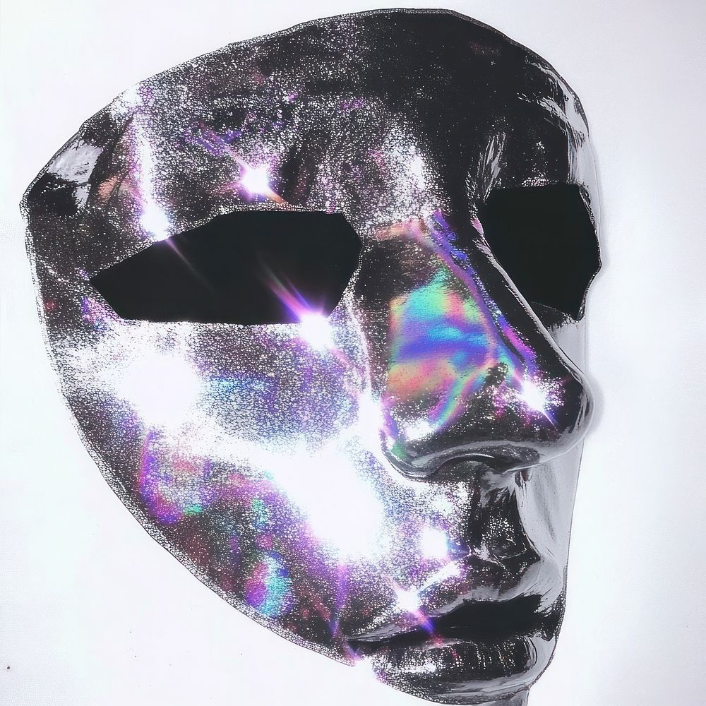 Rcutout collage nose holographic abstract | Free Photo - rawpixel