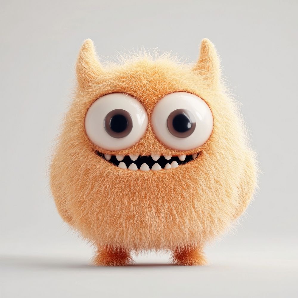 Happy monster illustration creature cartoon. | Free Photo Illustration ...