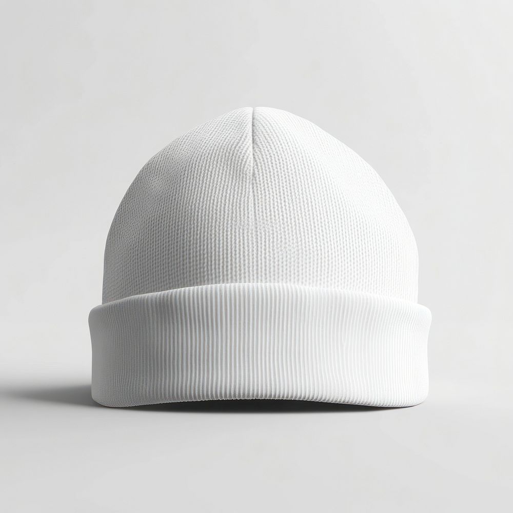 Beanie white beanie hat. | Free Photo - rawpixel