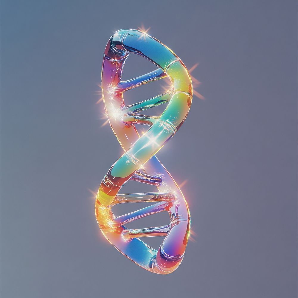 DNA illustration rainbow colors | Free Photo Illustration - rawpixel