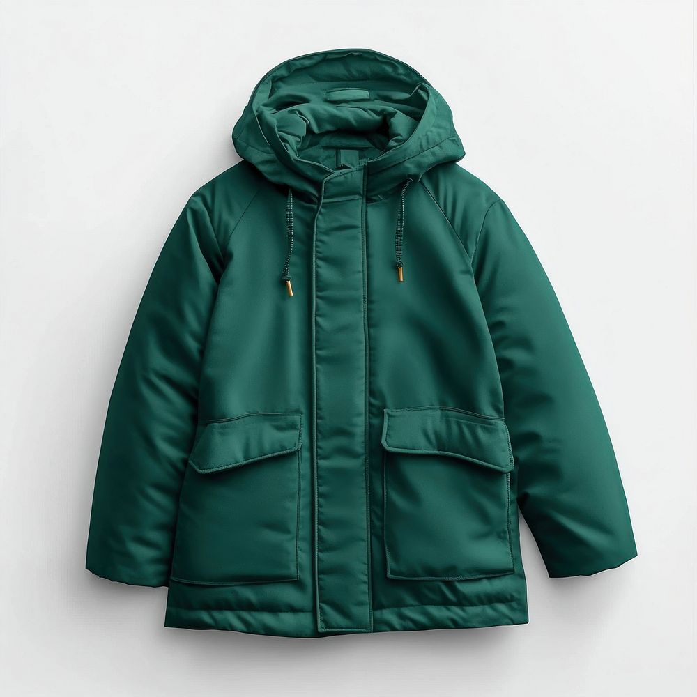 Winter parka clothing jacket green. | Free Photo - rawpixel