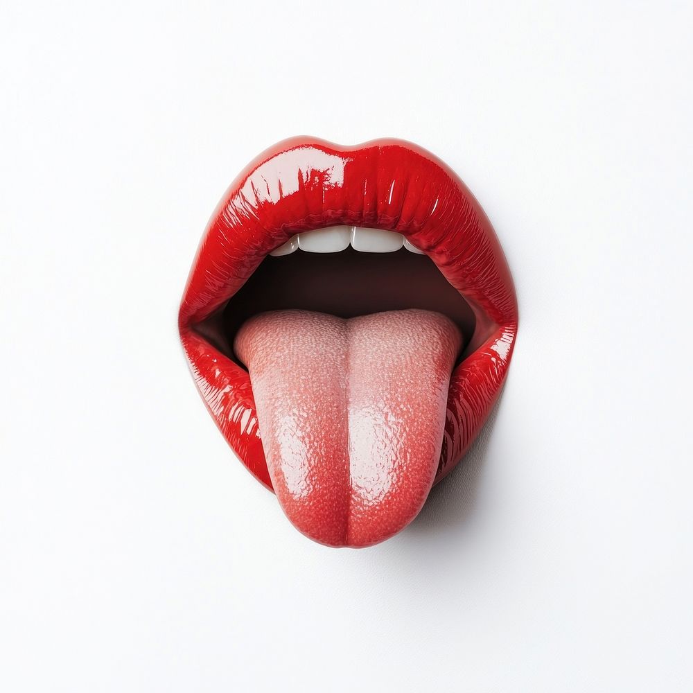 Red lips tongue mouth expression | Free Photo - rawpixel