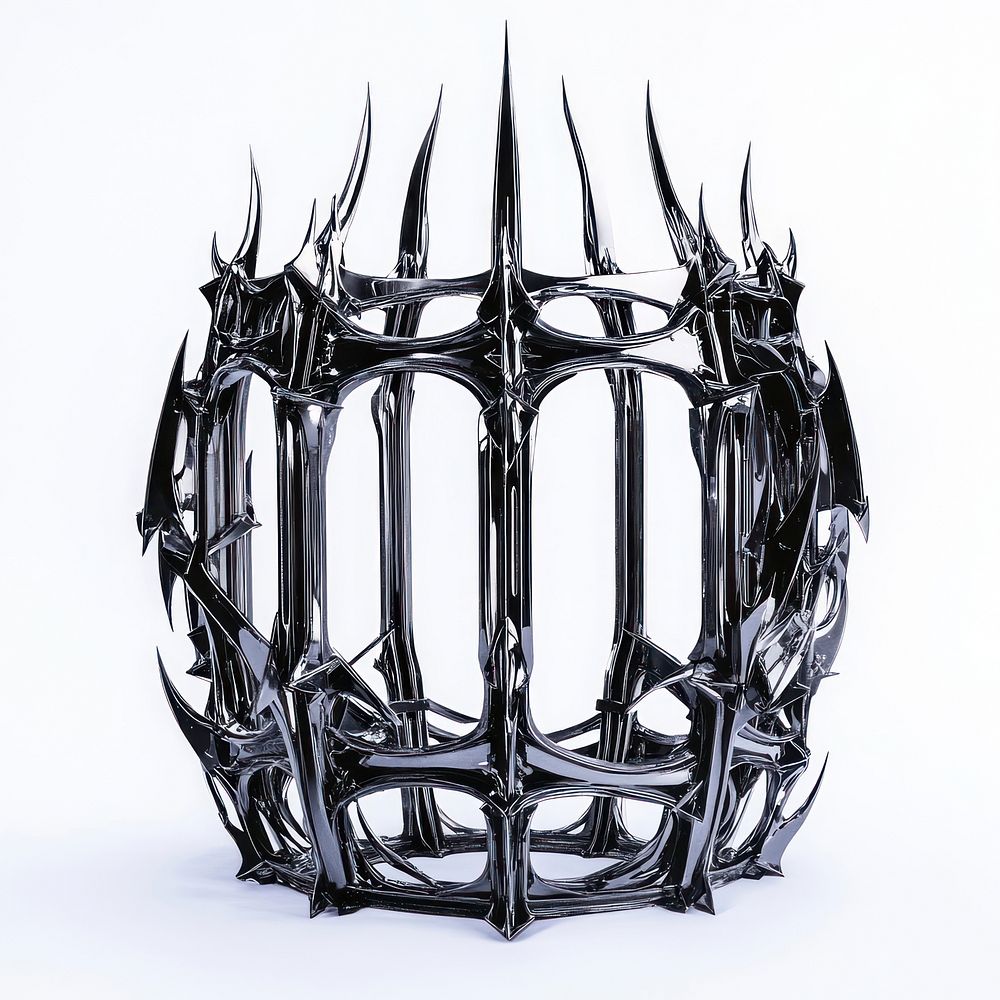 Rip cage design chandelier futuristic. | Free Photo Illustration - rawpixel