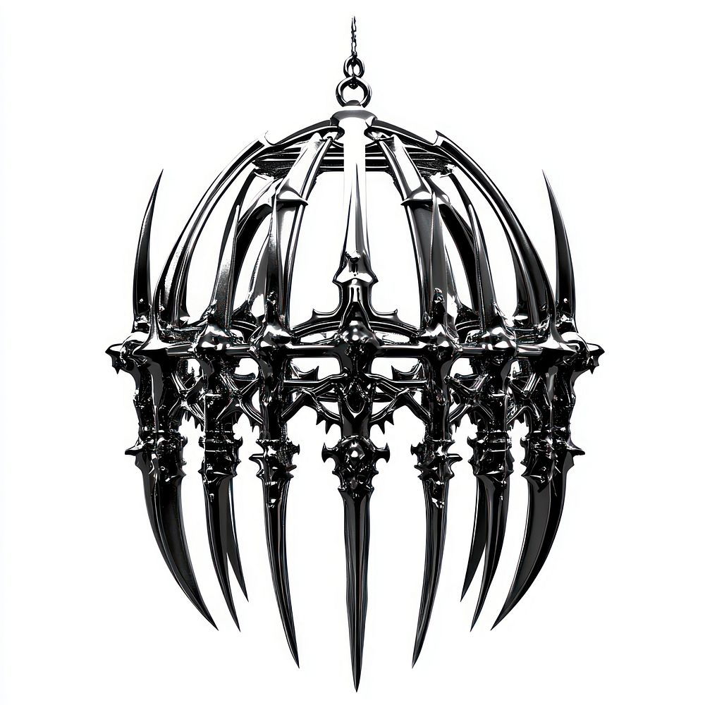 Rip cage chandelier gothic design. | Free Photo Illustration - rawpixel