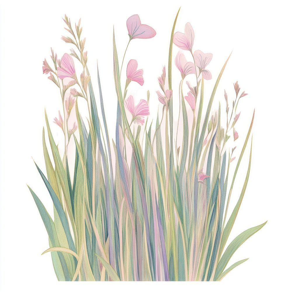 Easter Grass flowers grasses plants. | Free Photo Illustration - rawpixel