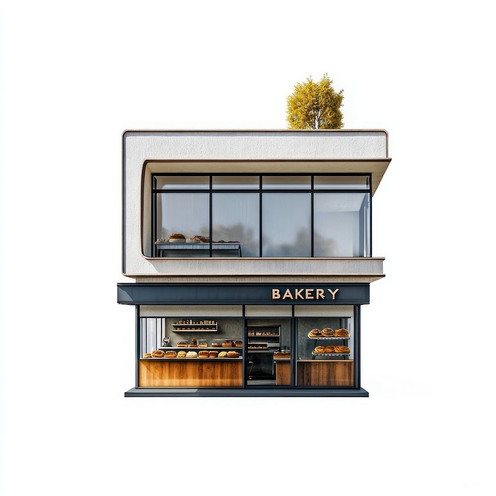 Real modern bakery facade architecture | Free Photo - rawpixel