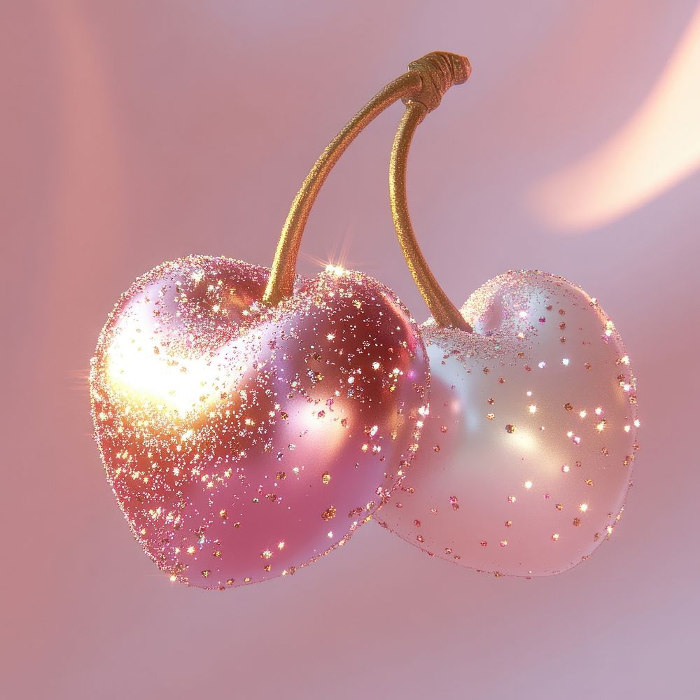 Sparkle cherry background fruit pink. | Free Photo Illustration - rawpixel