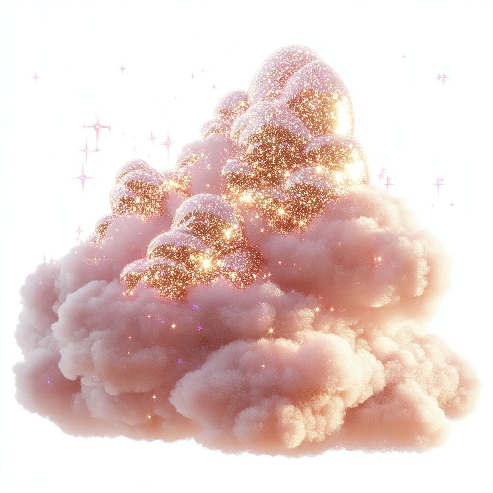 Sparkle cloud pink illustration atmosphere. | Free Photo Illustration ...