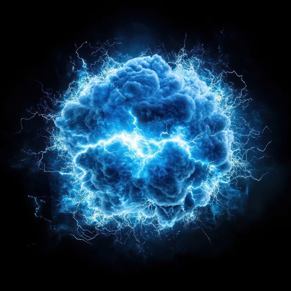 Bomb sci-fi explosion effect electric | Free Photo - rawpixel