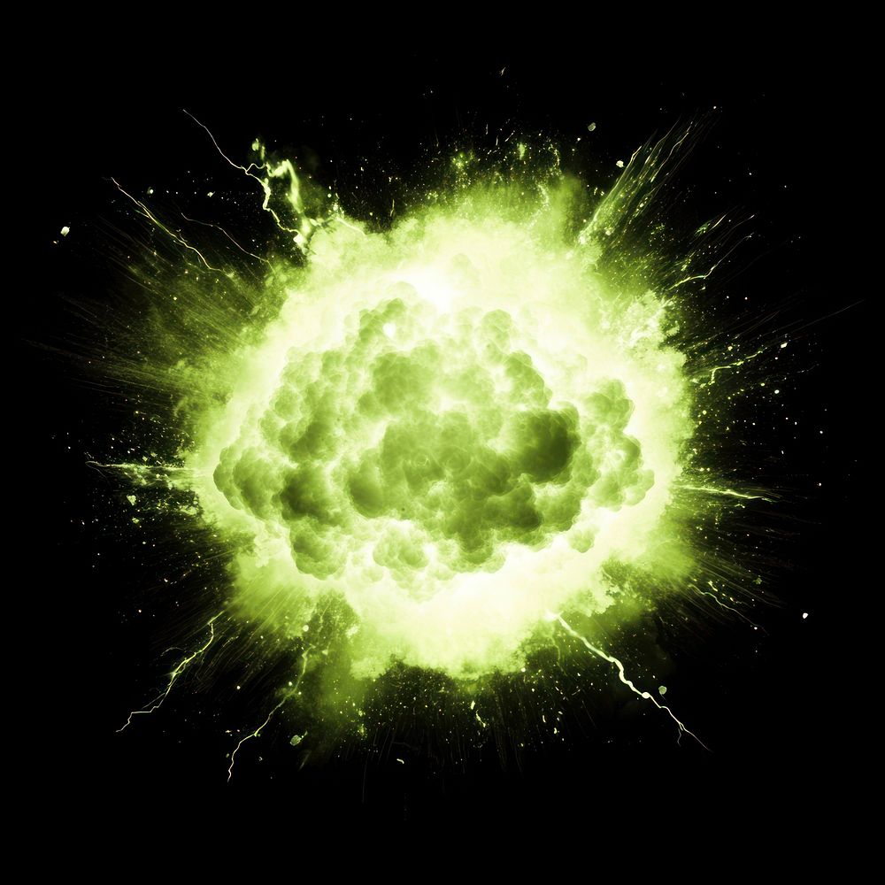 Bomb sci-fi explosion effect green | Free Photo - rawpixel