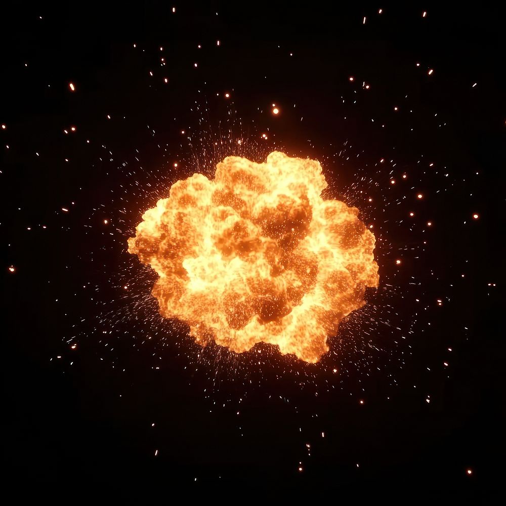 Fire bomb explosion sparks radiating | Free Photo - rawpixel