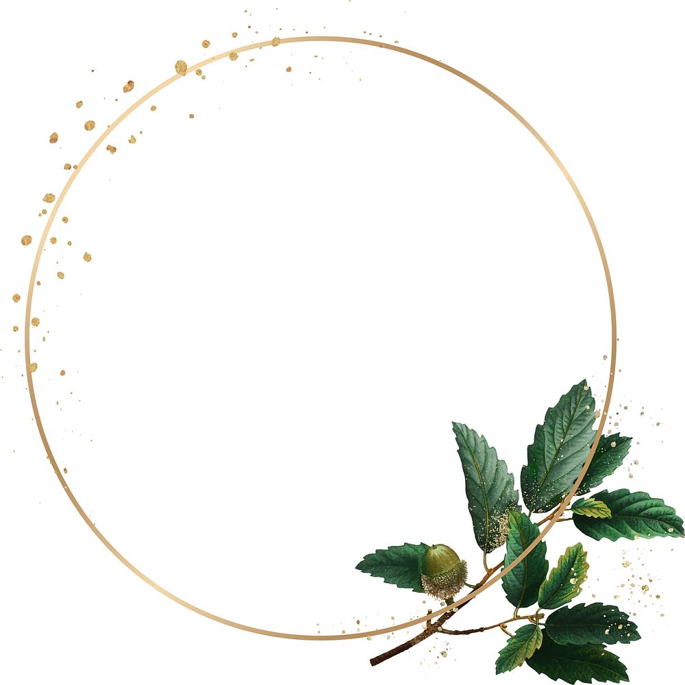 Elegant gold circle frame green | Premium Photo Illustration - rawpixel