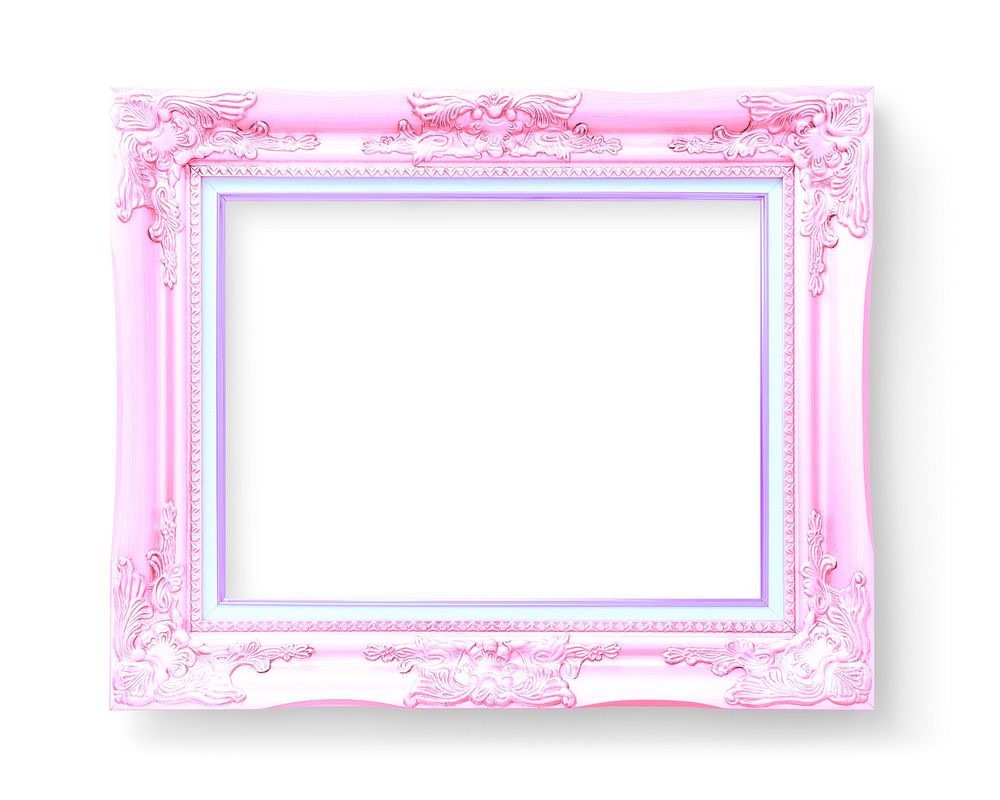 Elegant pink picture frame ornate | Premium Photo - rawpixel