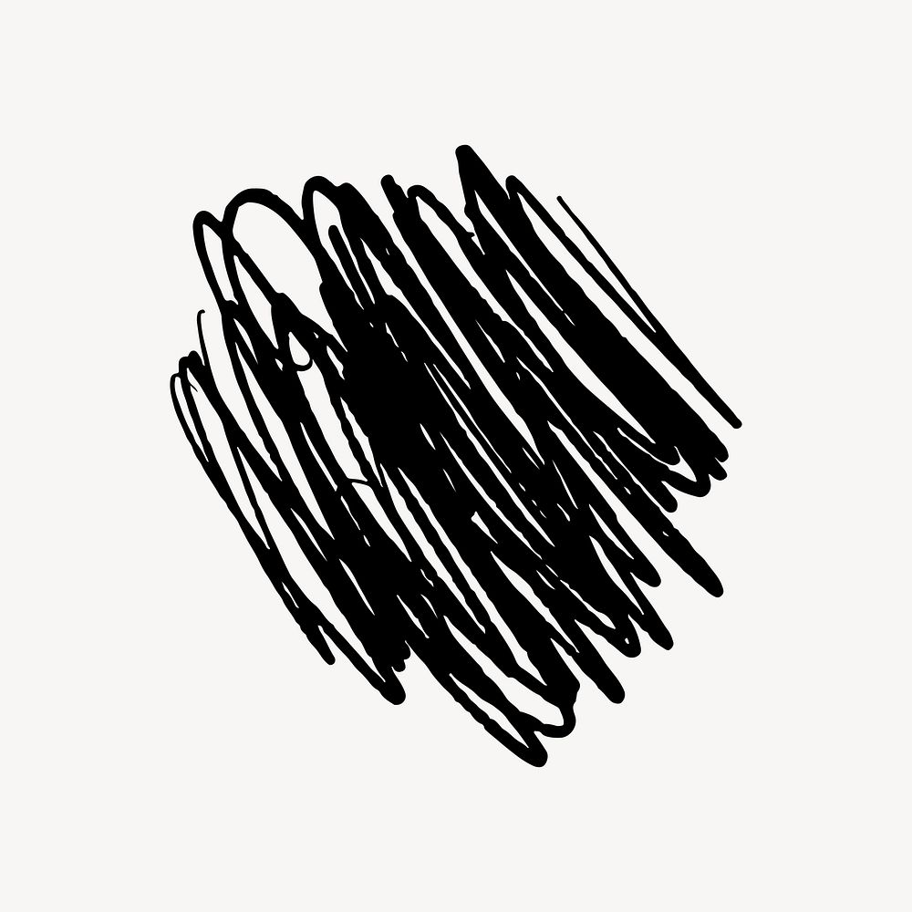 Abstract black scribble art illustration | Free Photo Illustration ...