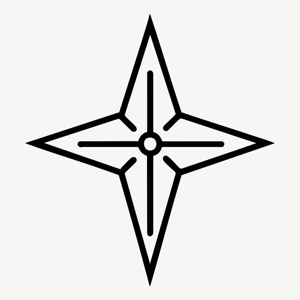 Geometric star symbol design vector | Free Vector - rawpixel
