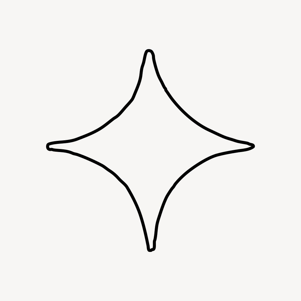 Minimalist abstract star shape vector | Free Vector Illustration - rawpixel