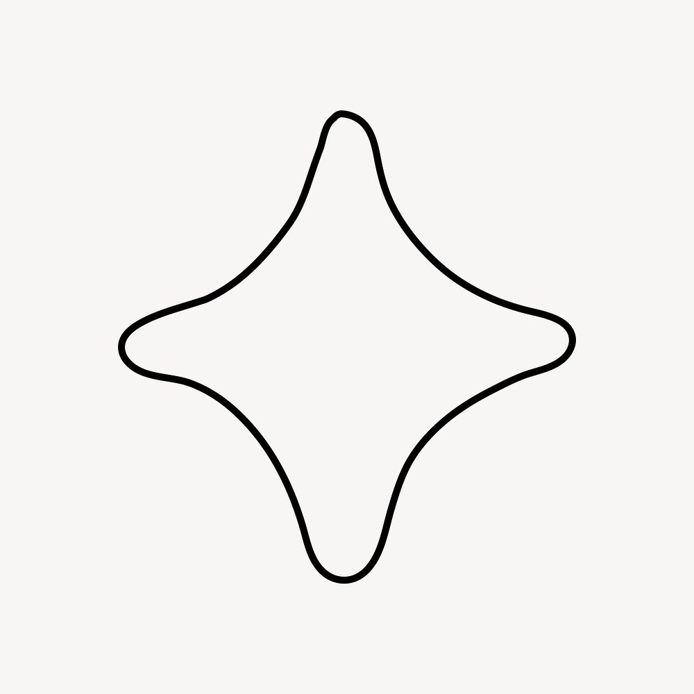 Minimalist abstract star shape vector | Free Vector Illustration - rawpixel