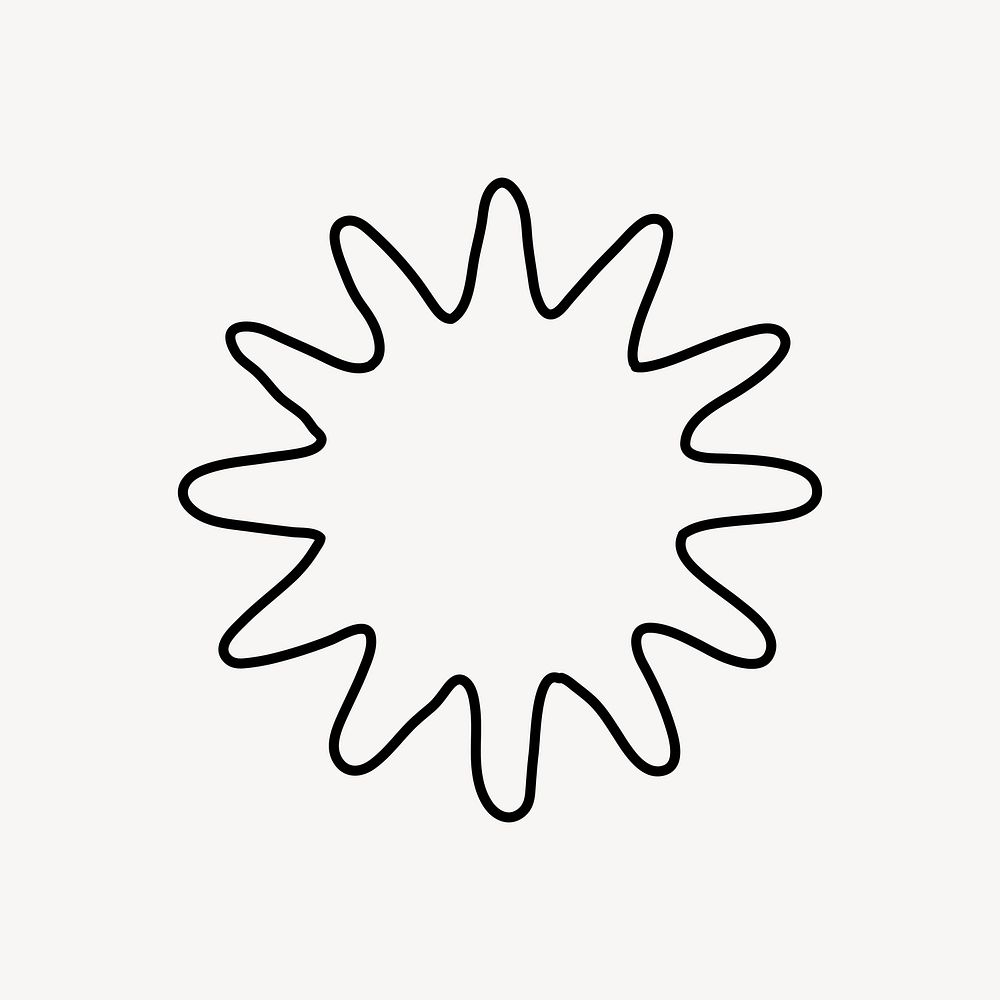 Abstract starburst line art vector | Free Vector Illustration - rawpixel