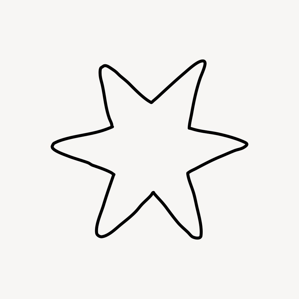 Abstract star shape illustration vector | Free Vector Illustration ...