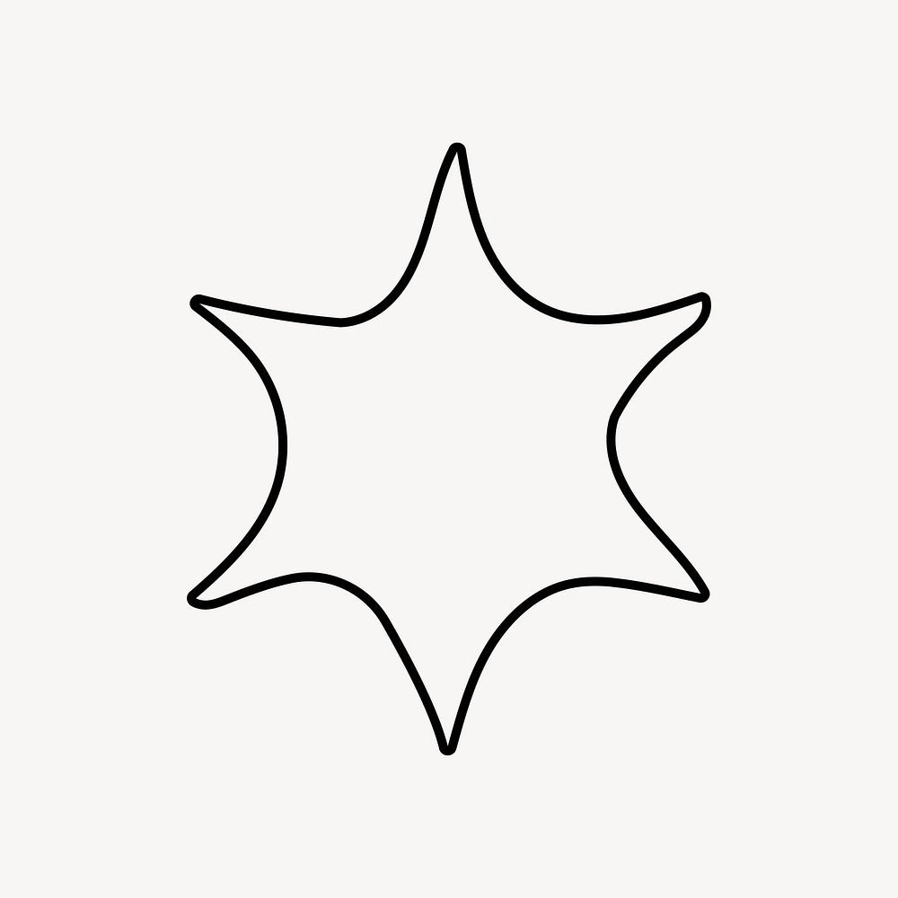 Abstract star shape design vector | Free Vector Illustration - rawpixel