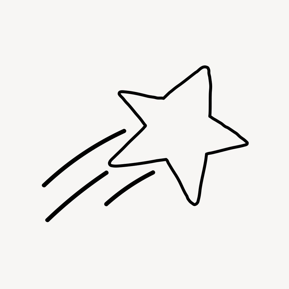 Simple shooting star illustration vector | Free Vector Illustration - rawpixel
