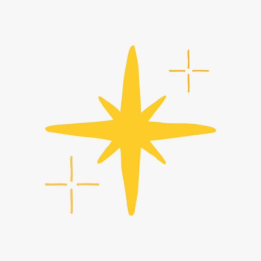Bright yellow star illustration | Free Photo Illustration - rawpixel