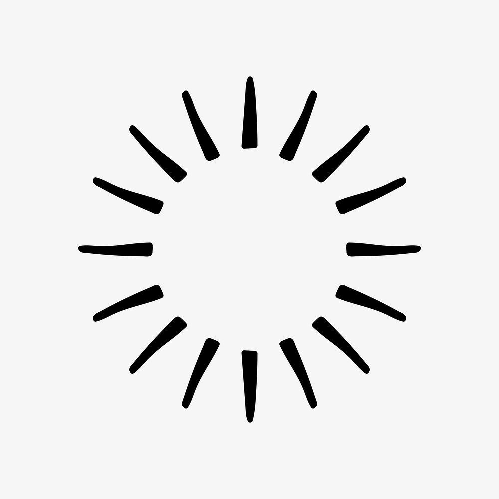Minimal sunburst icon design vector | Free Vector Illustration - rawpixel