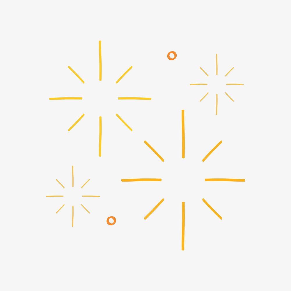 Minimalist orange starburst pattern vector | Free Vector - rawpixel