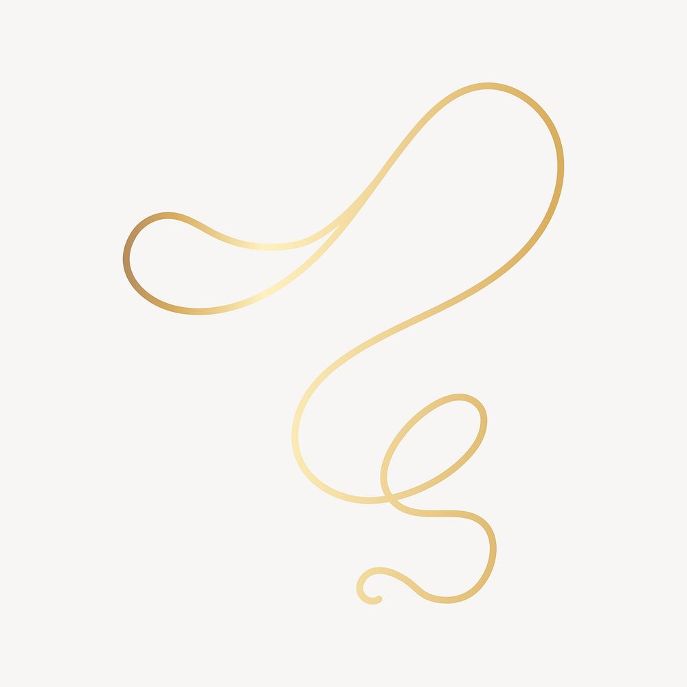 Elegant gold swirl design, hand | Free Vector - rawpixel