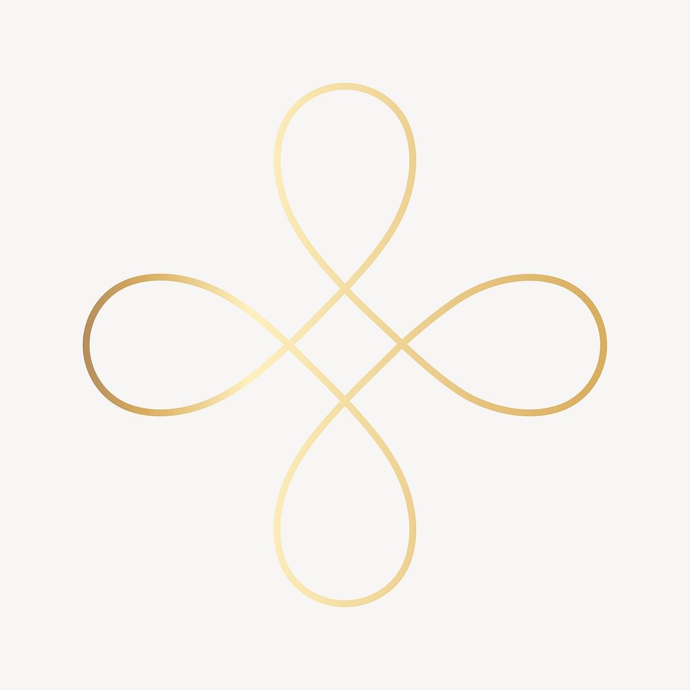 Elegant gold infinity symbol, hand | Free Vector - rawpixel