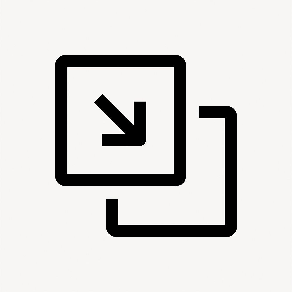 Resize icon, arrow, interface, symbol, | Free Vector - rawpixel