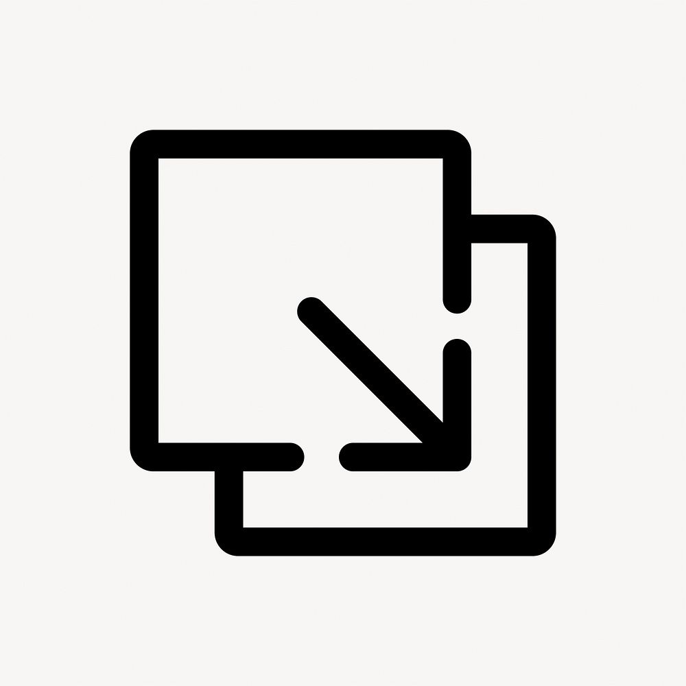 Resize icon overlapping squares, user | Free Vector - rawpixel Resize icon overlapping squares, user | Free Vector - rawpixel