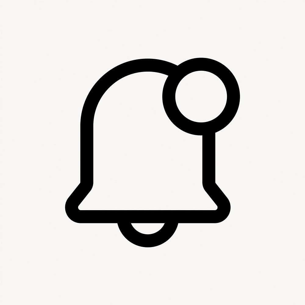 Notification bell icon outline | Free Photo Illustration - rawpixel