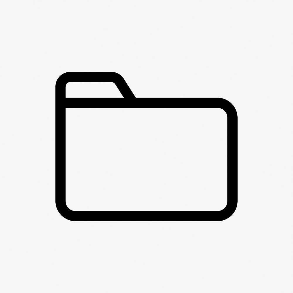 Minimalist folder icon design, user | Free Vector - rawpixel