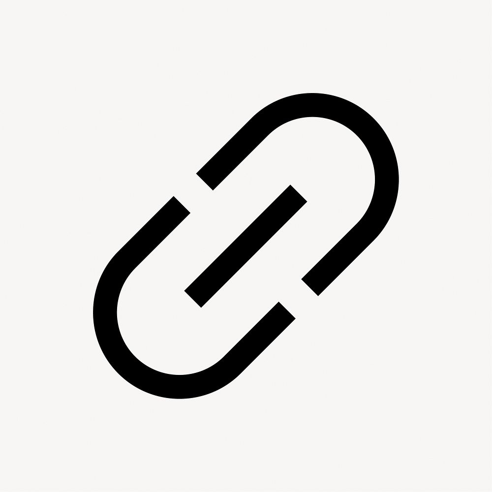 Minimalist black link icon | Free Photo Illustration - rawpixel